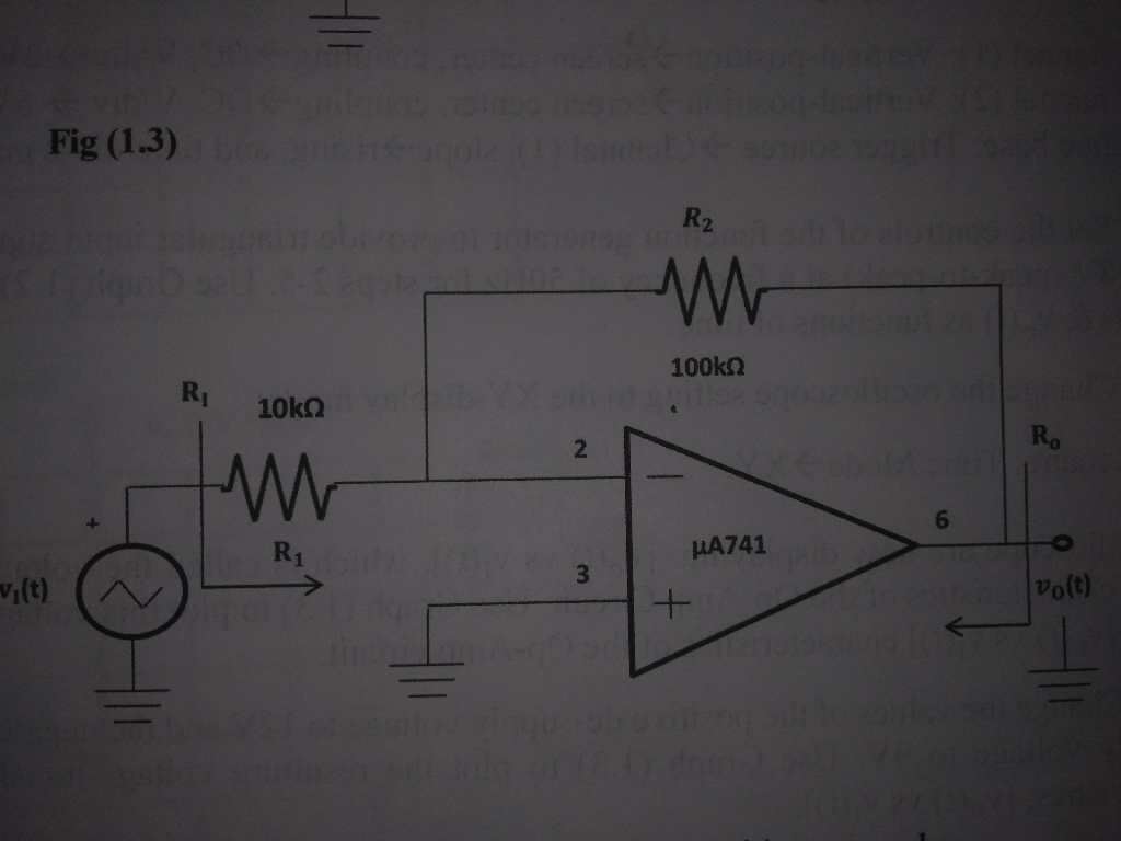 Solved Use the equivalent-circuit model of the ideal Op-Amp | Chegg.com
