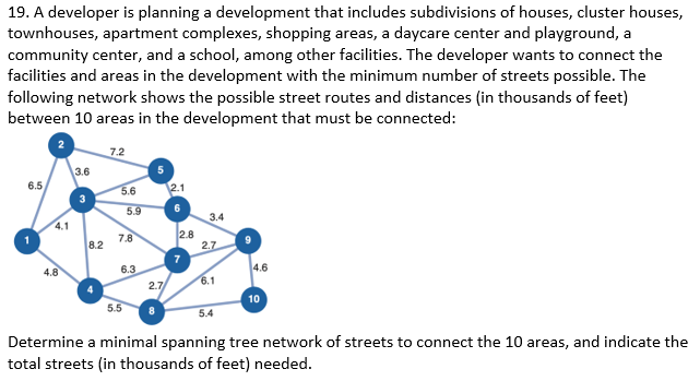 Solved 19. A developer is planning a development that | Chegg.com
