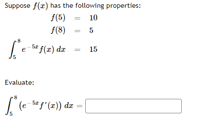 Solved Suppose f(x) has the following properties: | Chegg.com