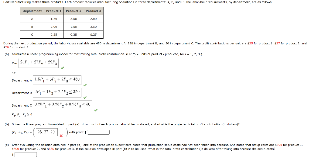 Solved $29 far product 3. (a) Formulate a linear programming | Chegg.com Solved $29 far product 3. (a) Formulate a linear programming | Chegg.com