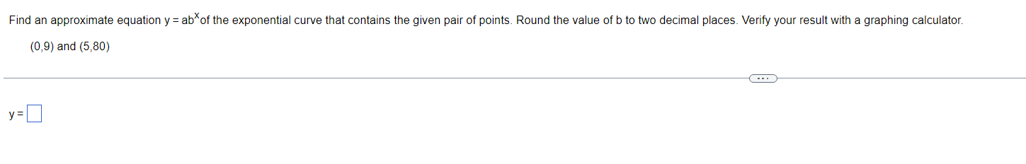 Solved (0,9) and (5,80) | Chegg.com
