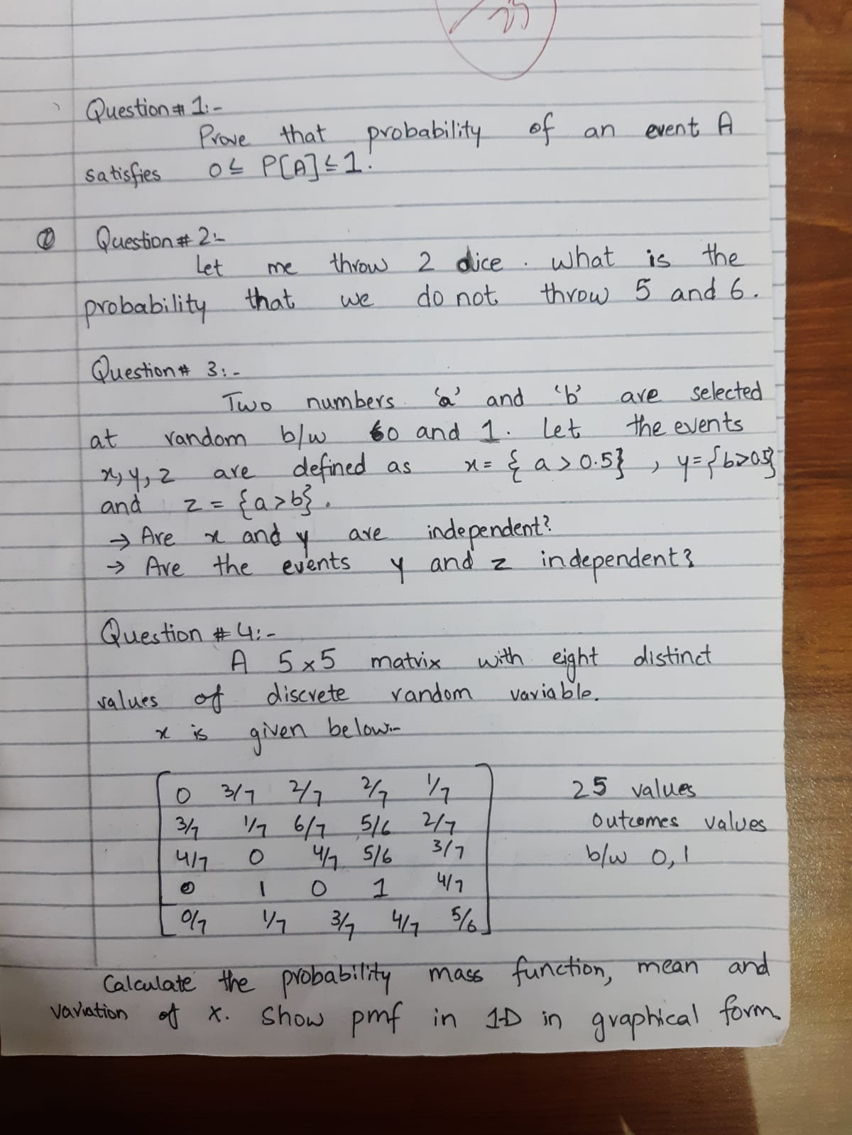 Solved Question 1 1:- Prove that probability of an event A | Chegg.com