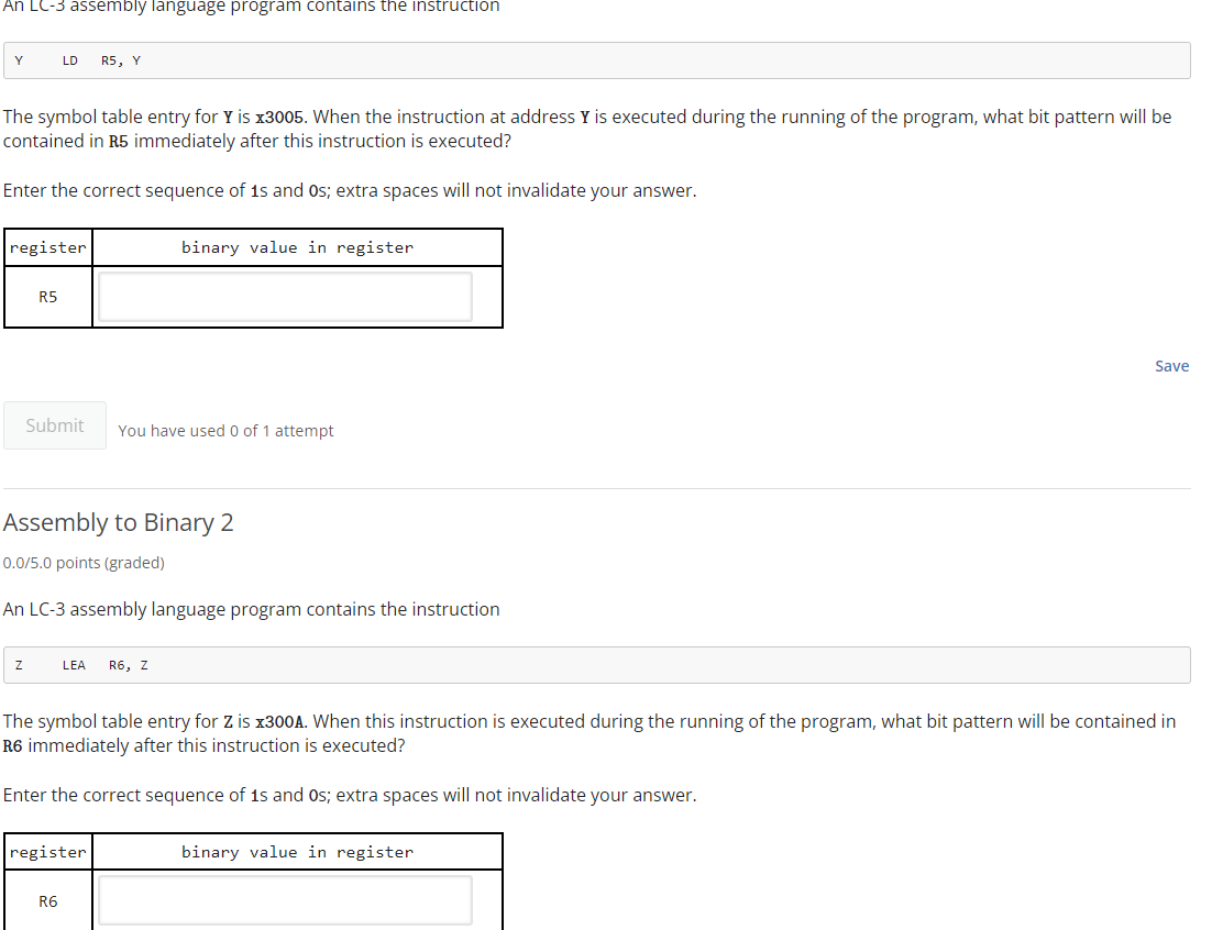 Solved An Lc 3 Assembly Language Program Contains The 