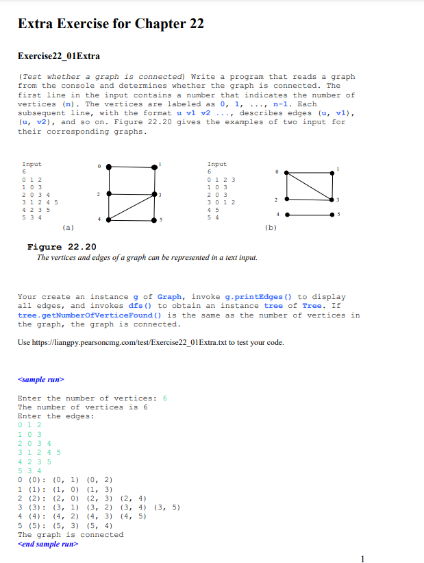 Extra Exercise for Chapter 22 Exercise 22_01Extra | Chegg.com