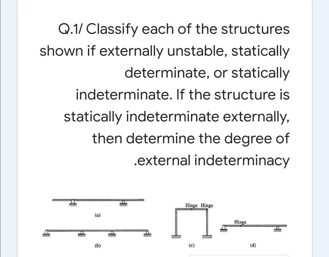 Solved Q.17 Classify each of the structures shown if | Chegg.com