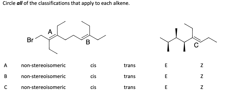 Solved Circle all of the classifications that apply to each | Chegg.com