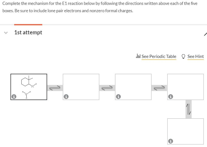Solved Complete the mechanism for the E1 reaction below by | Chegg.com