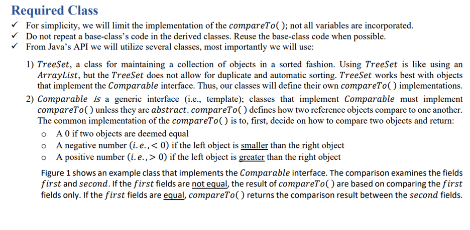 Solved In this assignment we implement a Java class | Chegg.com