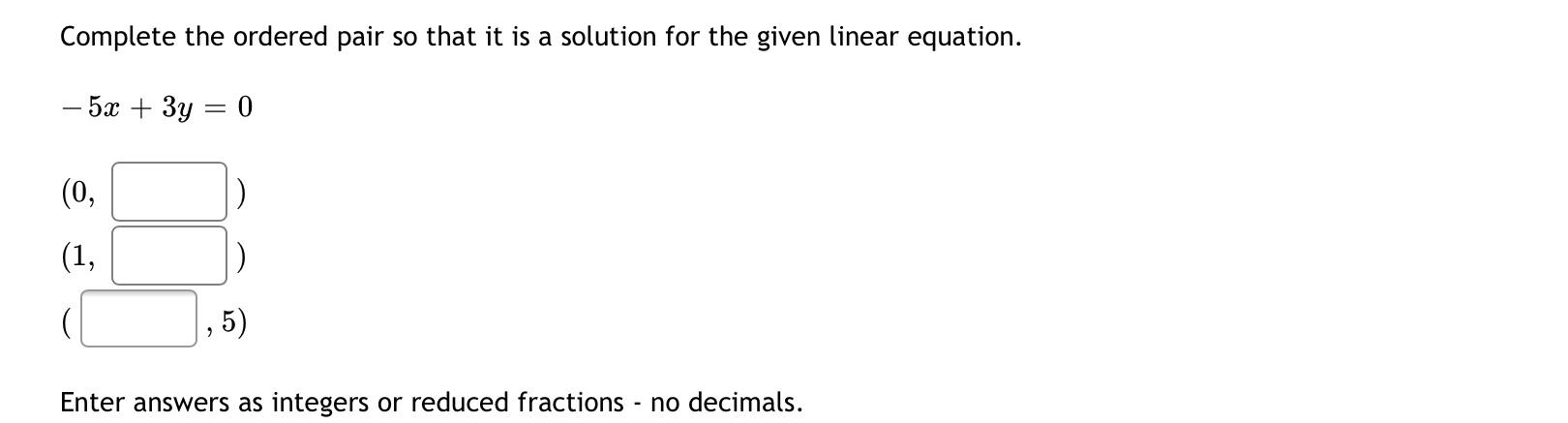 Solved A linear relation is modeled below. Use this | Chegg.com