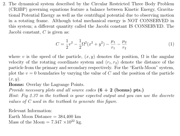 The dynamical system described by ﻿the Circular | Chegg.com