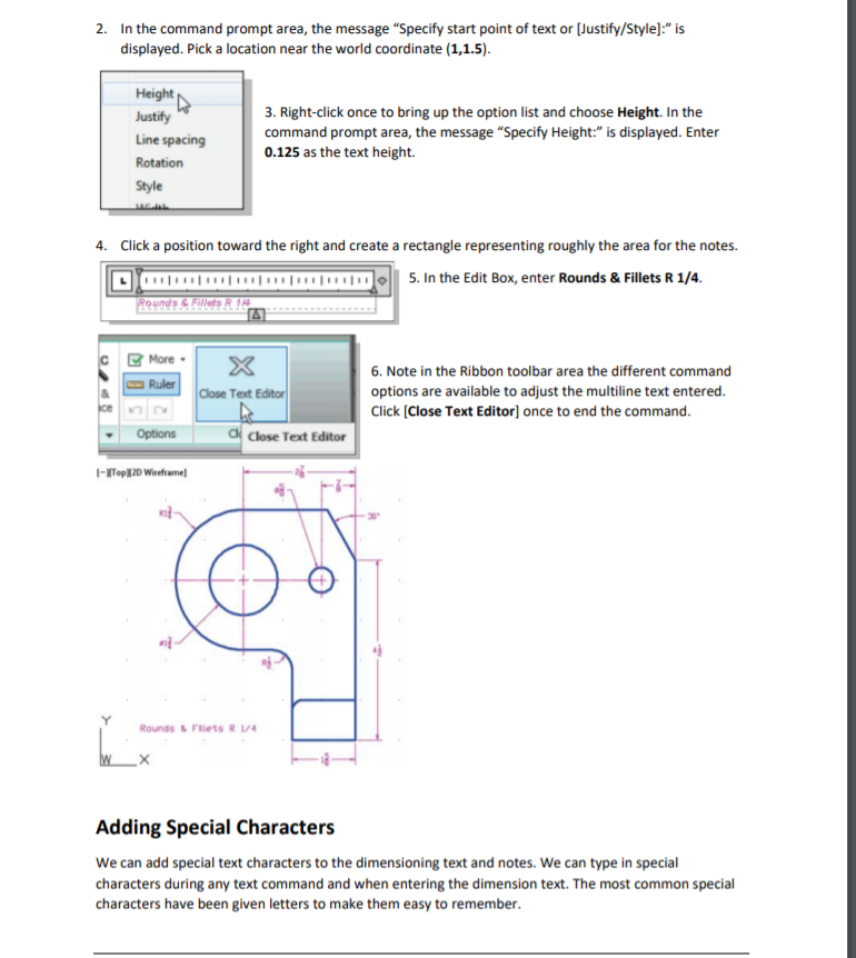 AutoCAD Assignment 5 - Dimensioning (The Bracket | Chegg.com