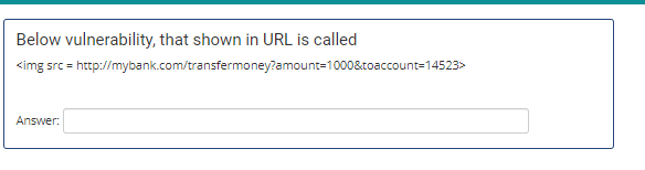 Solved Below vulnerability, that shown in URL is called | Chegg.com