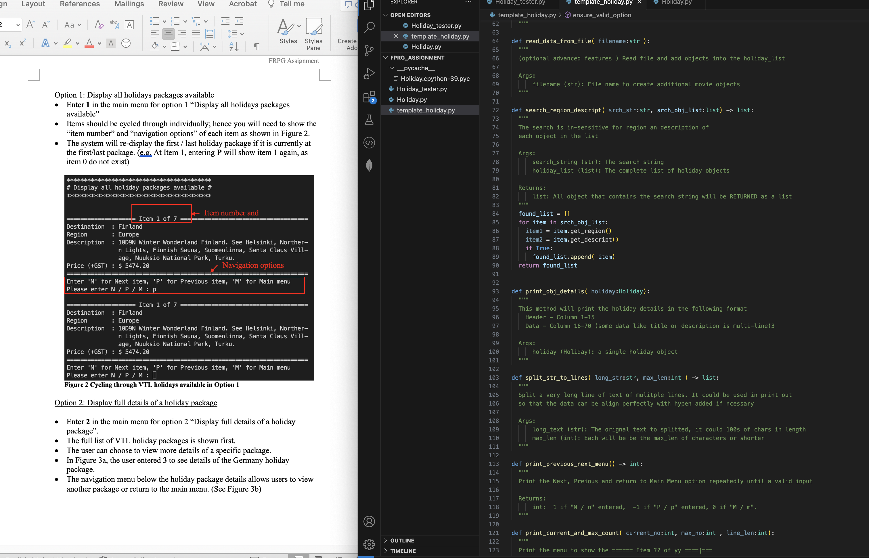 Solved Holiday_tester.py template_holiday.py >⊗ | Chegg.com