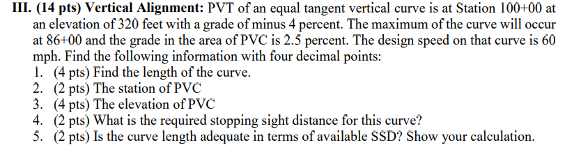 Solved II. (14 pts) Vertical Alignment: PVT of an equal | Chegg.com