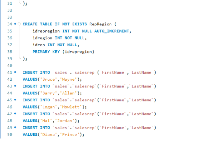 Open a new query window and target the sales table. | Chegg.com