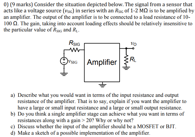 Solved 0) ( 9 marks) Consider the situation depicted below. | Chegg.com