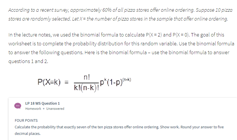 Solved According to a recent survey, approximately 60% of | Chegg.com