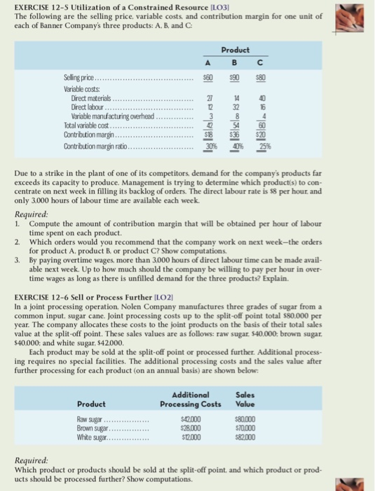 Solved Exercise 12 5 Utilization Of A Constrained Resource