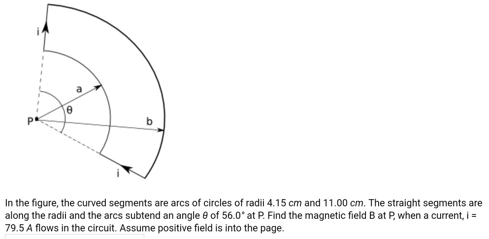 Solved In the figure, the curved segments are arcs of | Chegg.com