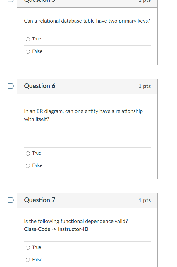 Solved Can a relational database table have two primary | Chegg.com