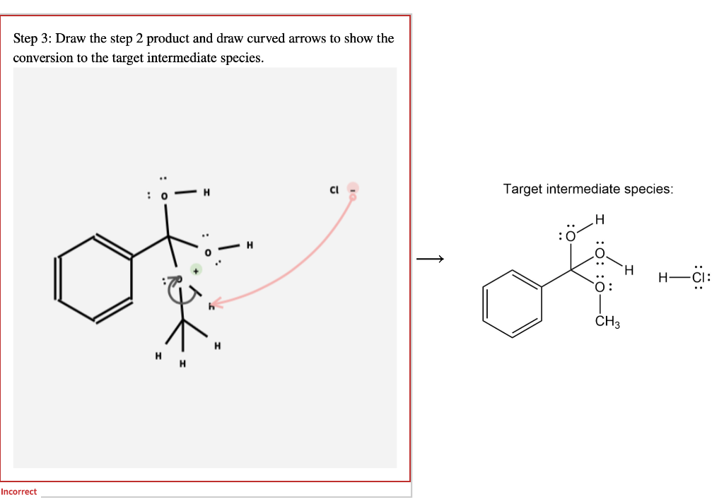 Solved Step 3: Draw the step 2 product and draw curved | Chegg.com