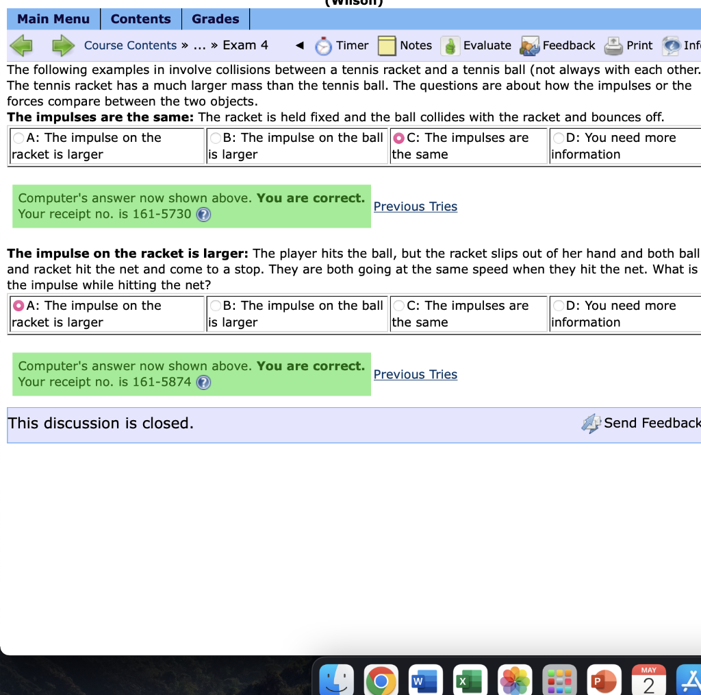 The following examples in involve collisions between | Chegg.com