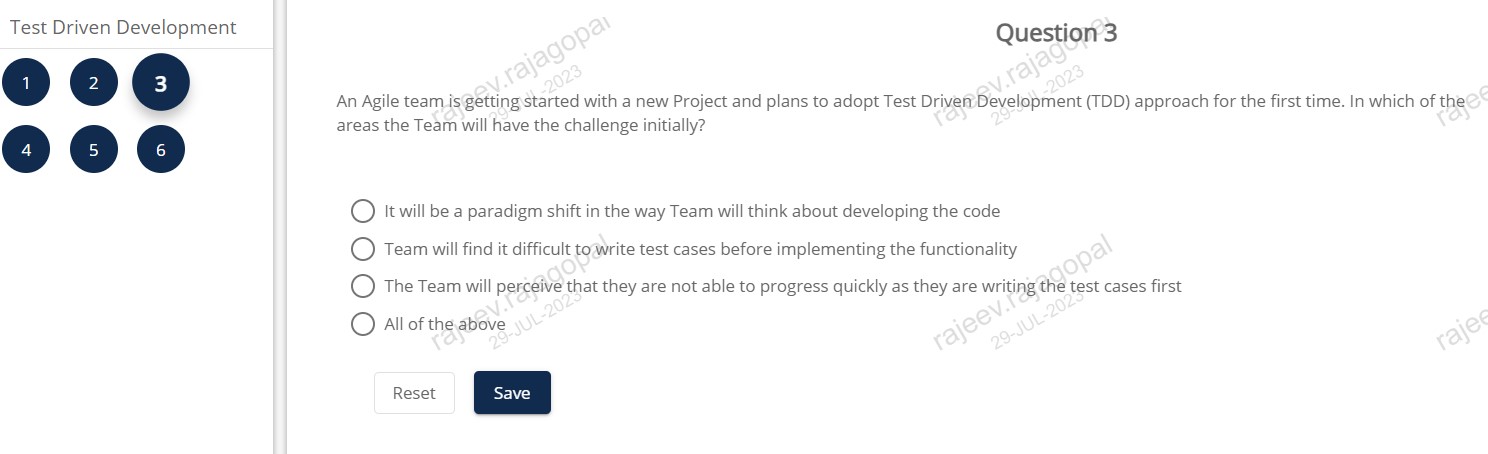 Solved Question 3 An Agile team is getting started with a | Chegg.com