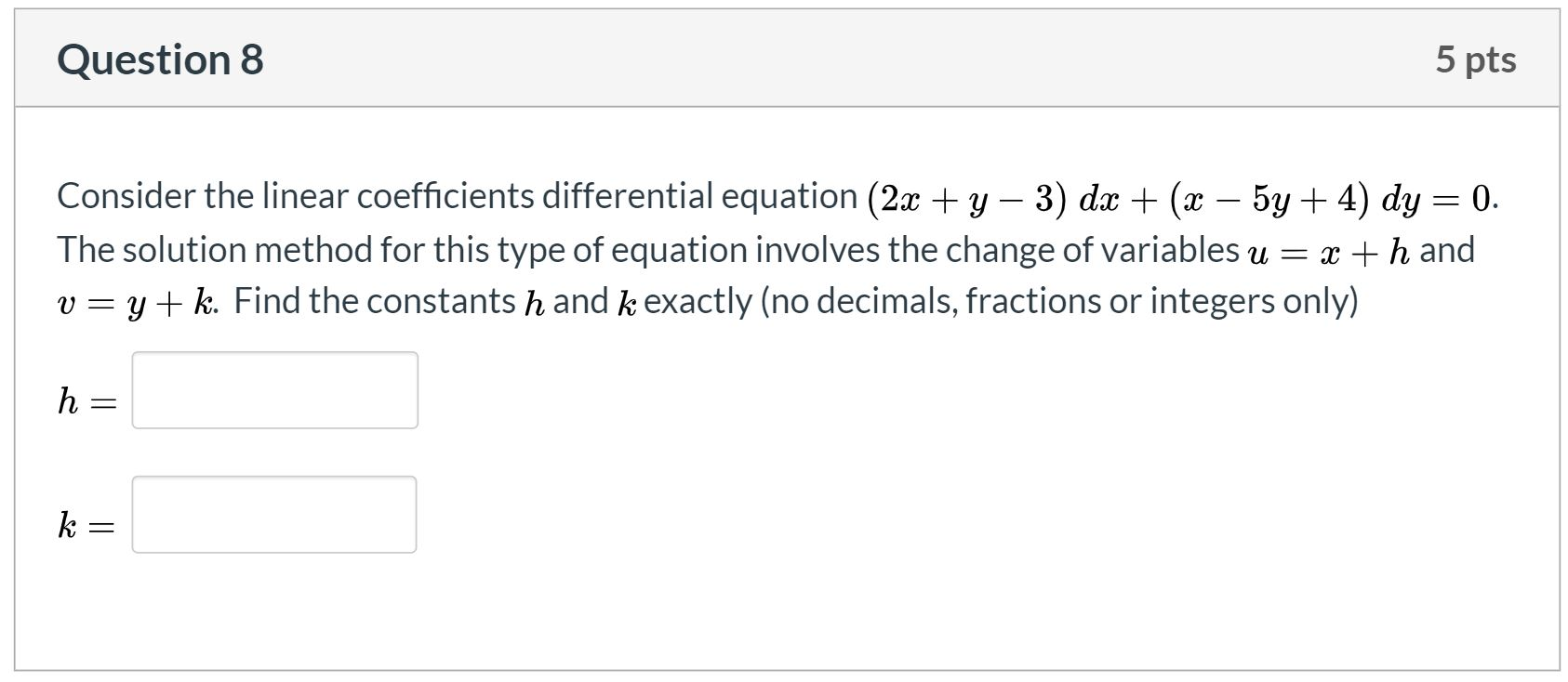 Solved Consider the linear coefficients differential | Chegg.com