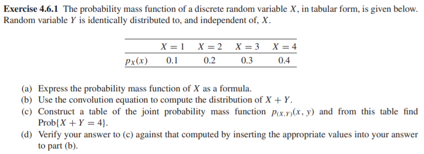 Solved Exercise 4.6.1 The probability mass function of a | Chegg.com