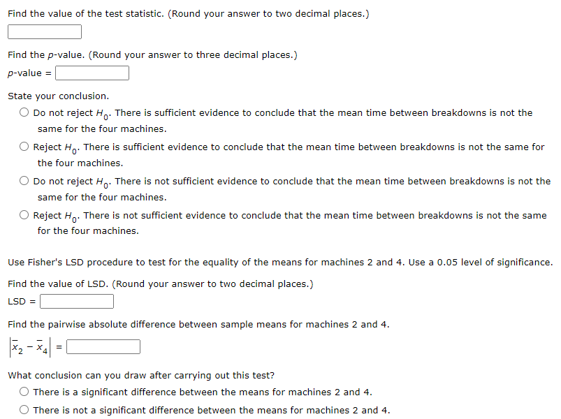 Solved To test for any significant difference in the number | Chegg.com