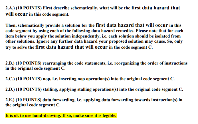Solved 2.) (50 POINTS) Assume that the following code | Chegg.com