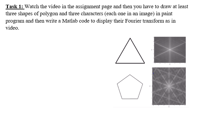 Solved Task 1: Watch the video in the assignment page and | Chegg.com
