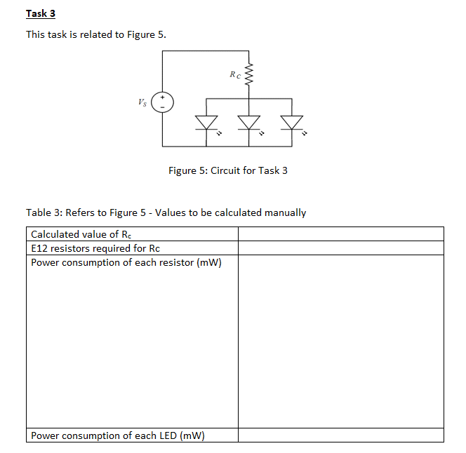 Solved You may assume the following:⦁ VS = 12V⦁ LEDs have a | Chegg.com