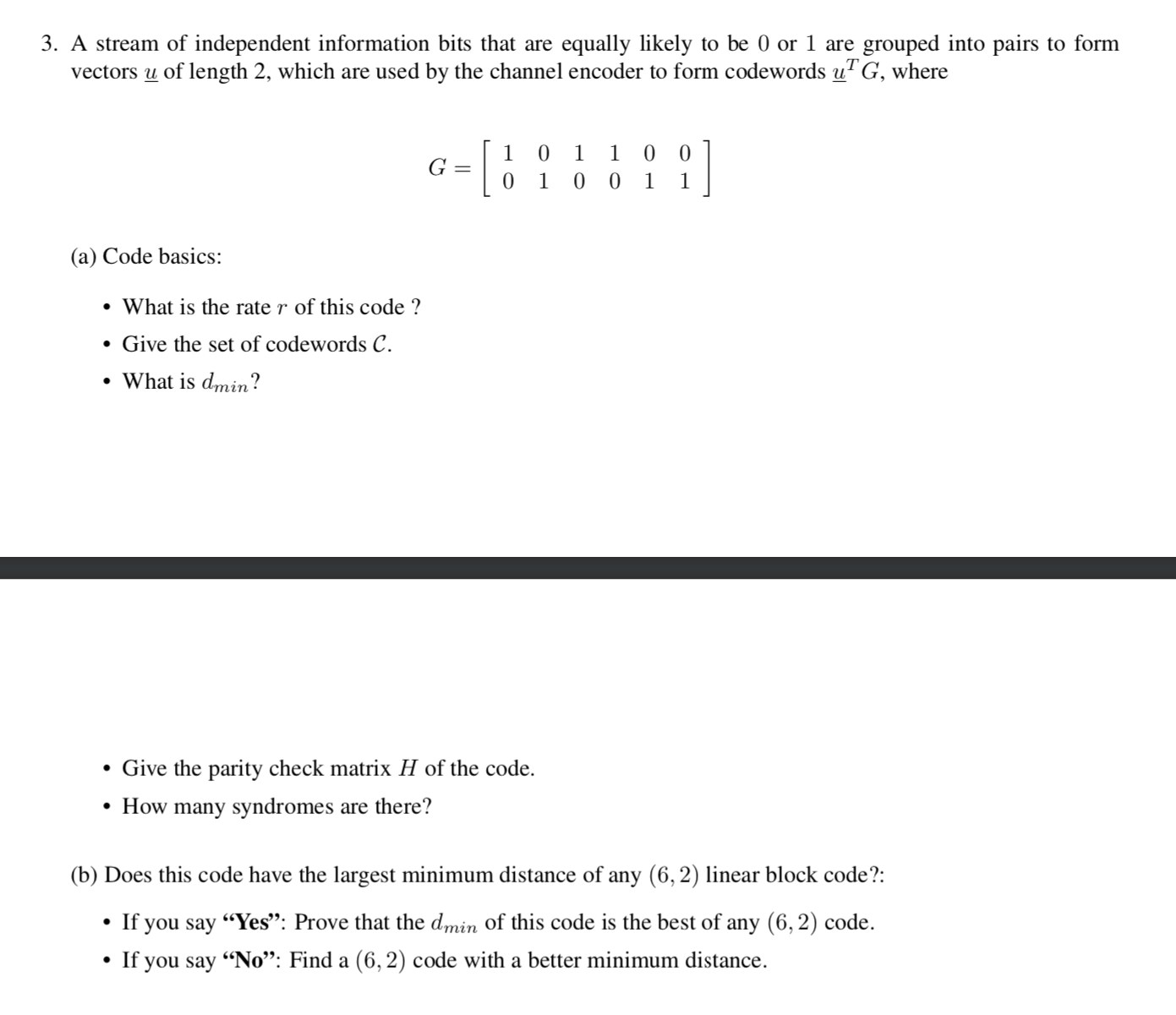 Solved 3. A stream of independent information bits that are | Chegg.com