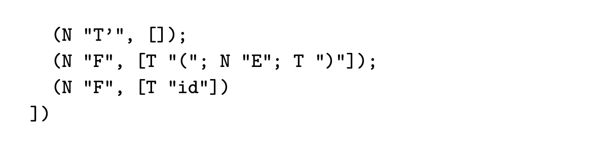 problem: use ocaml, Implement with top-down parser. | Chegg.com