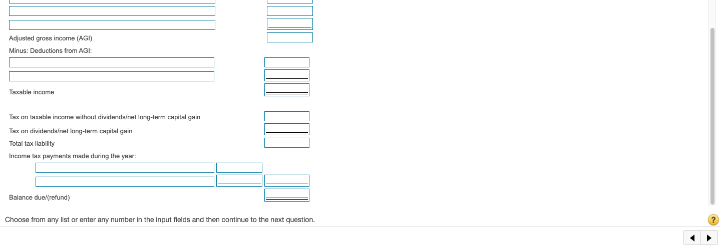 First calculate the adjusted gross income (AGI), then | Chegg.com