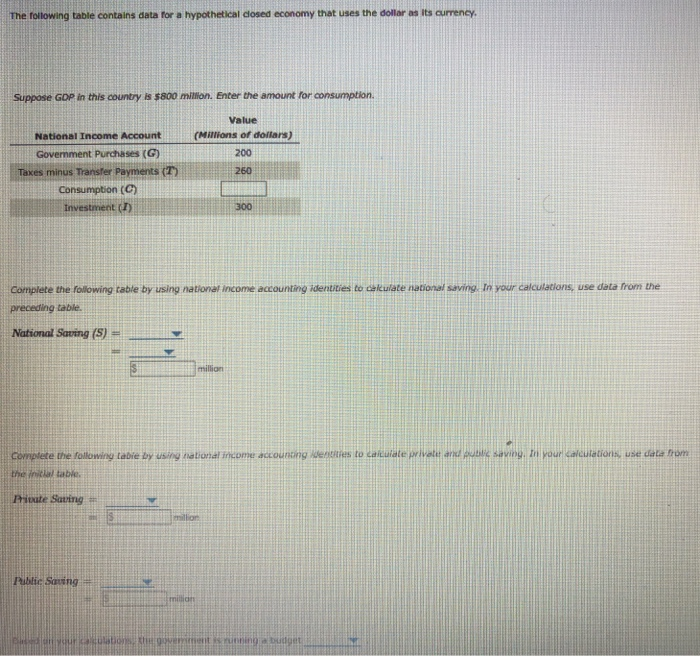 Solved The following table contains data for a hypothetical | Chegg.com
