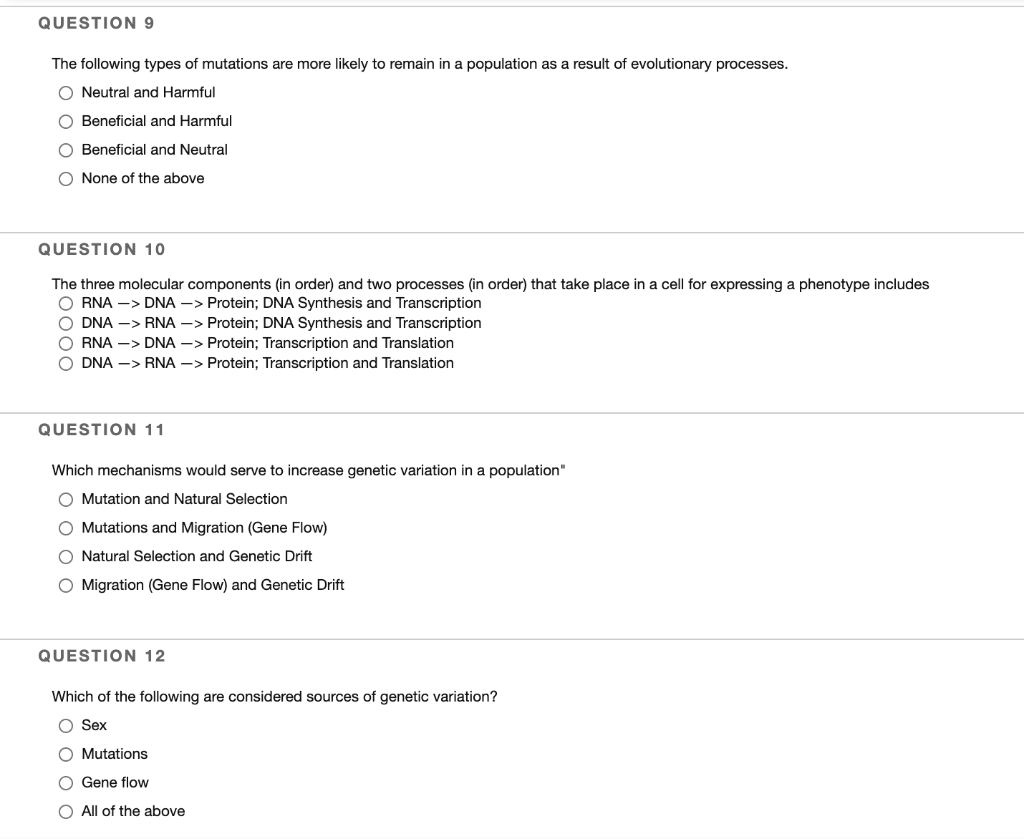 Solved QUESTION 9 The following types of mutations are more | Chegg.com