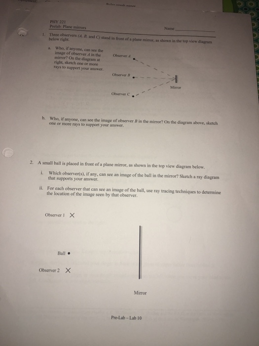Solved Three observers (A, B, and C) stand in front of a | Chegg.com