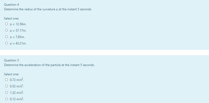 Solved Questions 1 - 5 The particle p travels along a path | Chegg.com