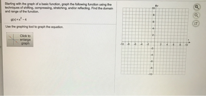 Solved Starting with the graph of a basic function, graph | Chegg.com