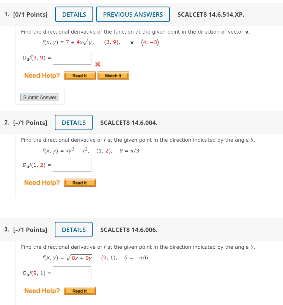 Solved 1. [0/1 Points] DETAILS PREVIOUS ANSWERS SCALCET8 | Chegg.com