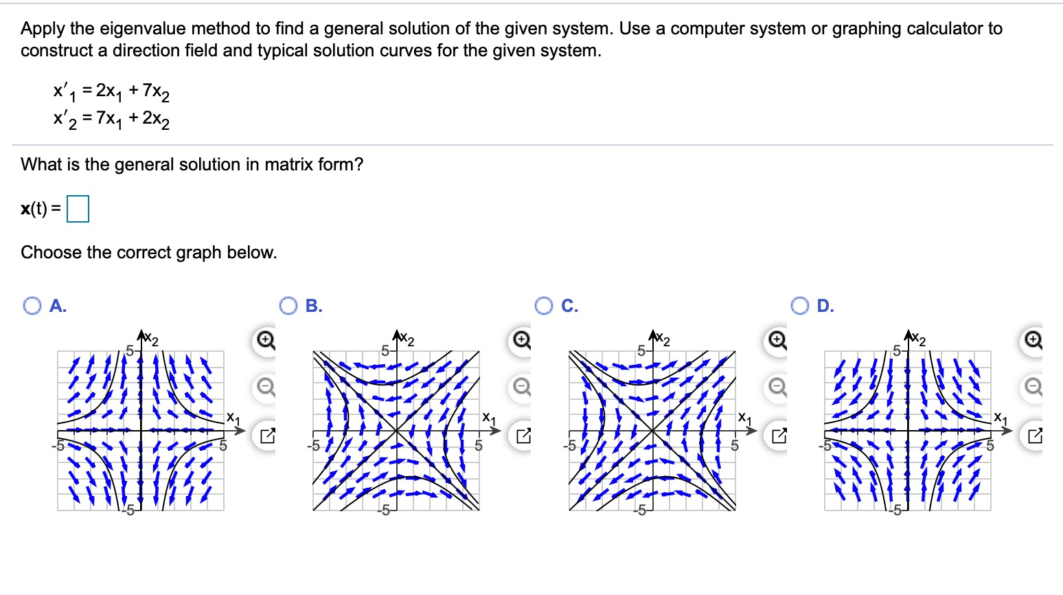 Solved Apply The Eigenvalue Method To Find A General