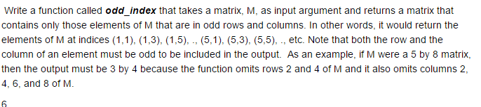 Solved Write a function called odd_index that takes a | Chegg.com