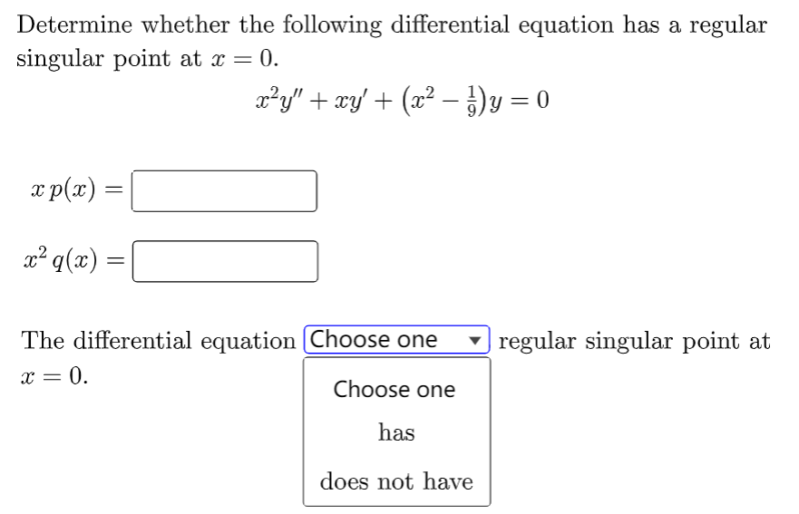 Solved Determine Whether The Following Differential Equation