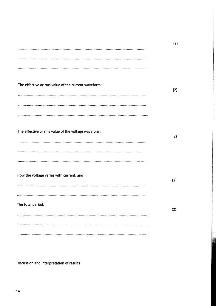 Solved ELEPRA2/102 Experiment 1 Objective: To analyse a | Chegg.com