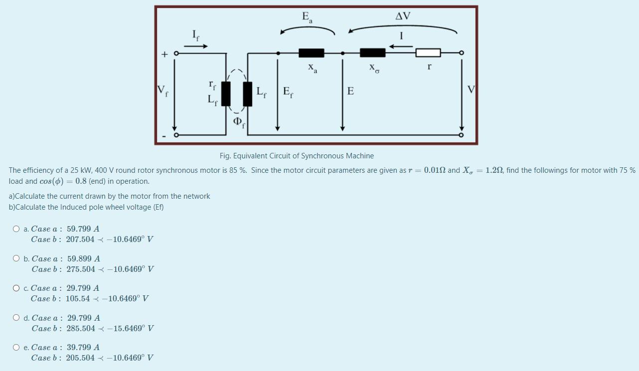 Solved ΔV + o r E Φ. . Fig. Equivalent Circuit of | Chegg.com