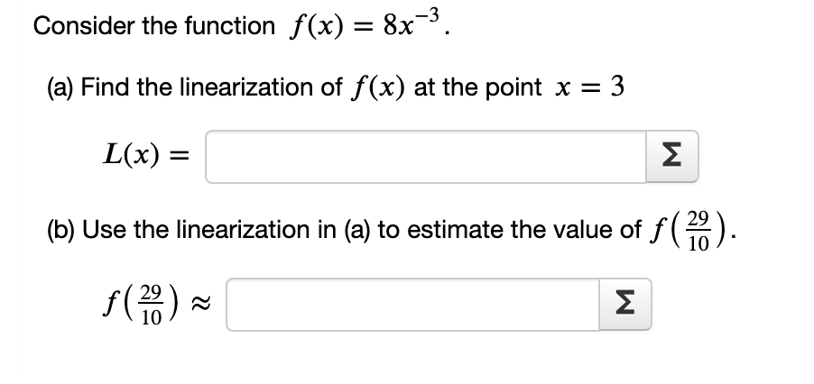 Solved Consider the function f(x) = 8x-3. (a) Find the | Chegg.com