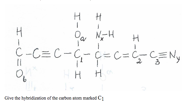 Solved H H H L-H H C-C=C-6-Ç=C=CC= Ny - Н. li Ha 6 Give the | Chegg.com