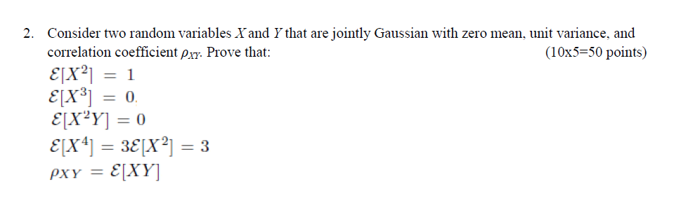 Solved Consider two random variables X and Y that are | Chegg.com